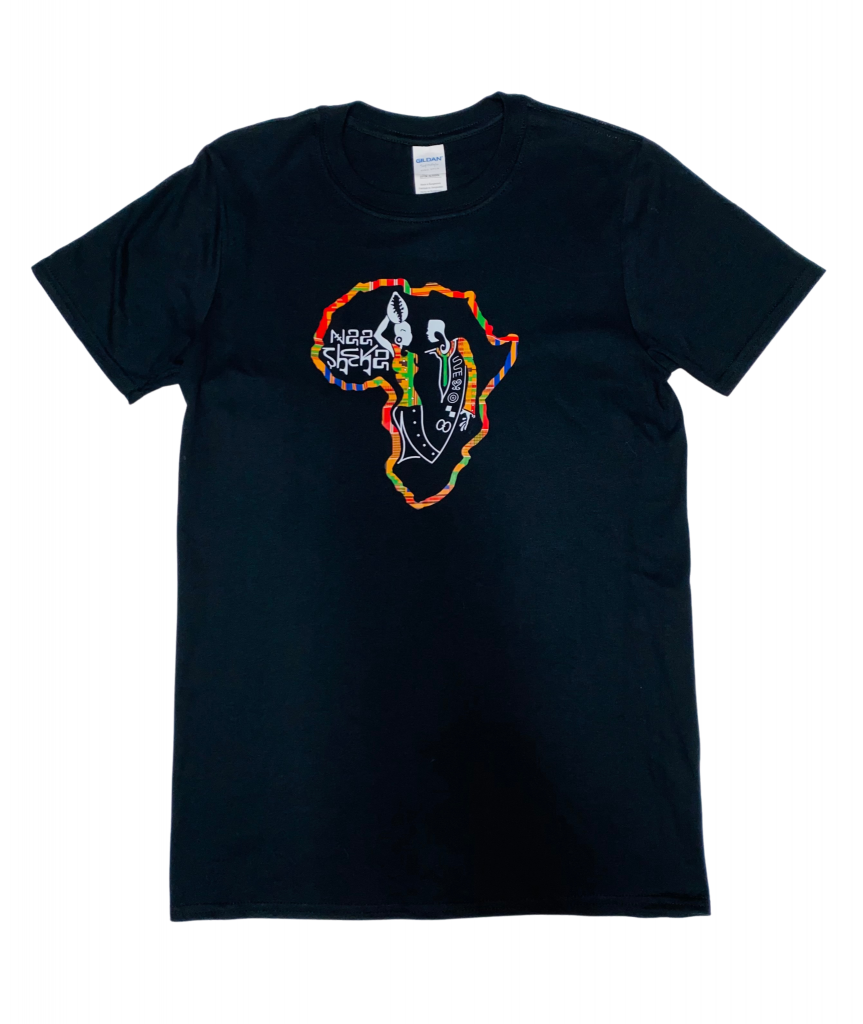 Naa Sheka Africa Kente Black T-Shirt - NaaSheka